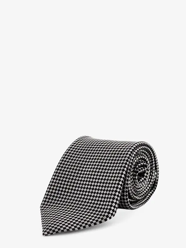 TOM FORD Silk Neck Tie - Silver