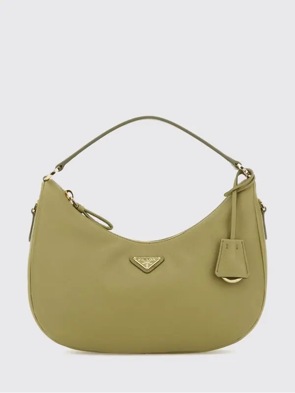 Prada Leather Tote Bag - Green