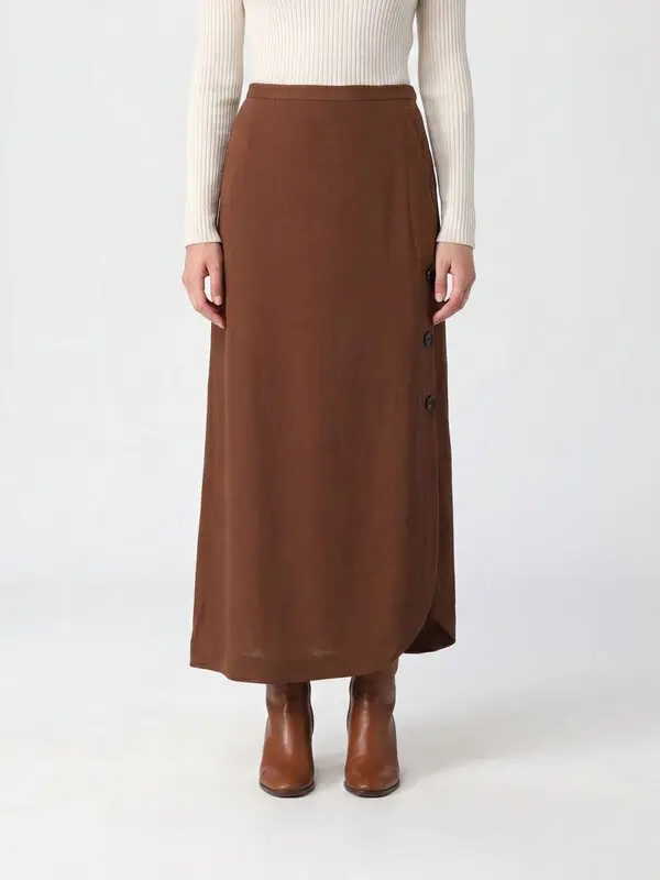 Max Mara Wool A-line Skirt - Brown