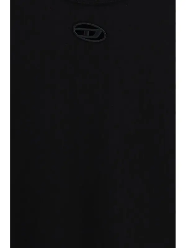 DIESEL® T-angie-od T-shirt With Embroidered Logo - Black