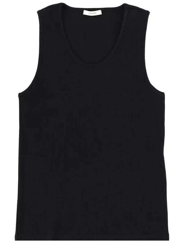 LEMAIRE Cotton Tank Top - Black