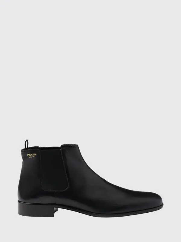 Prada Leather Chelsea Boots