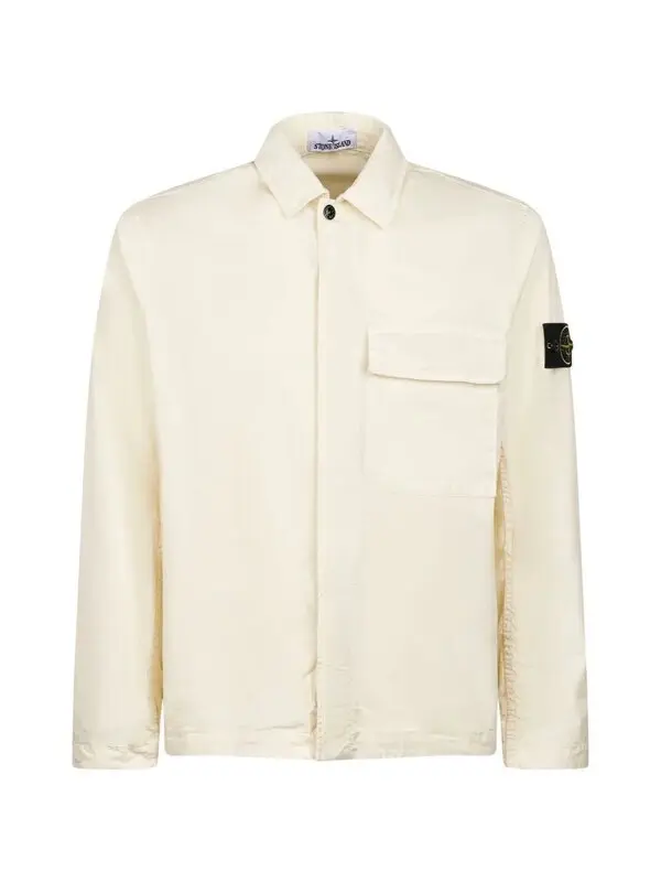 Stone Island Garment Dyed Cotton Overshirt - Multicolor