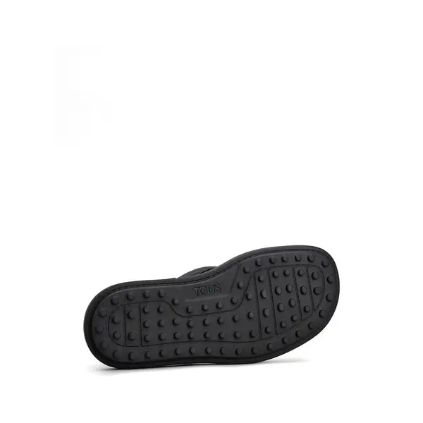 TOD'S Leather Flip-flops With Logo Detail