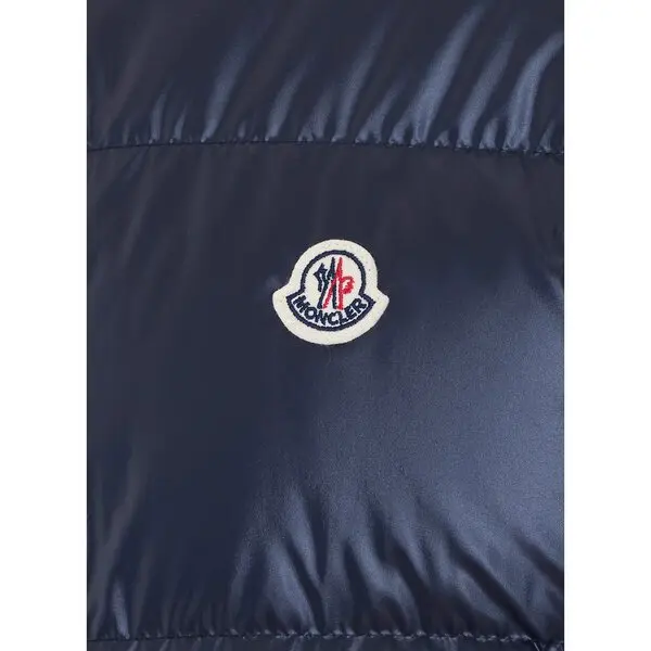 Moncler Padded Vest With Turtleneck - Blue