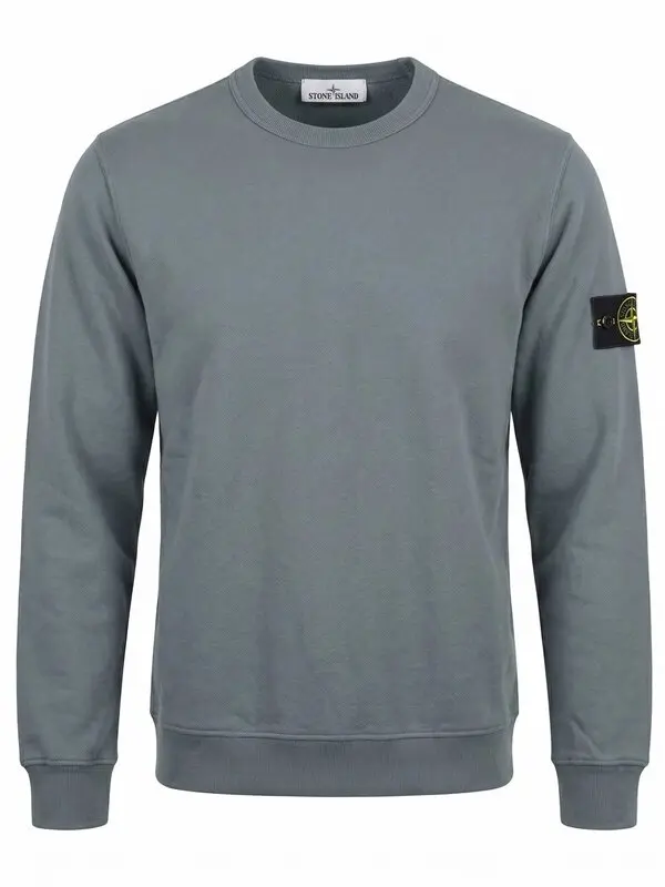 Stone Island Organic Cotton Fleece Sweatshirt - Multicolor