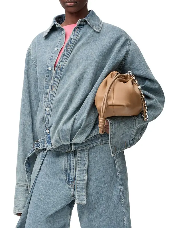 Loewe Draped Denim Shirt - Multicolor