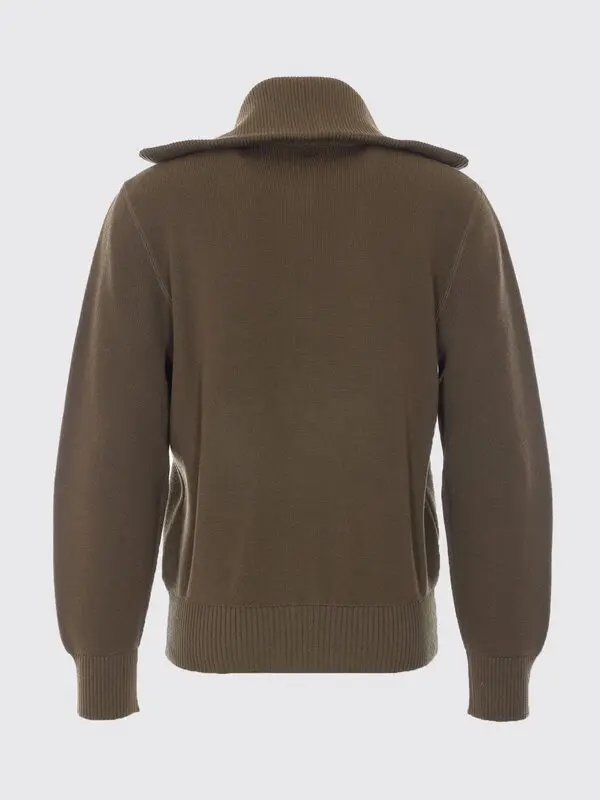 Bottega Veneta Wool Blend Zip-up Sweater - Brown