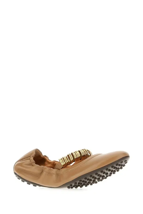 TOD'S Ballet Flats With Metal Detailing - Multicolor