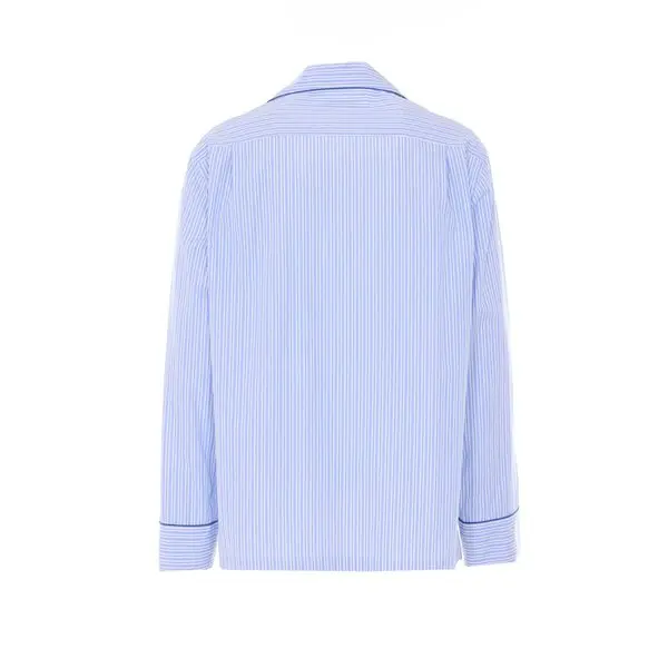 Dolce & Gabbana Striped Poplin Vanity Shirt - Blue