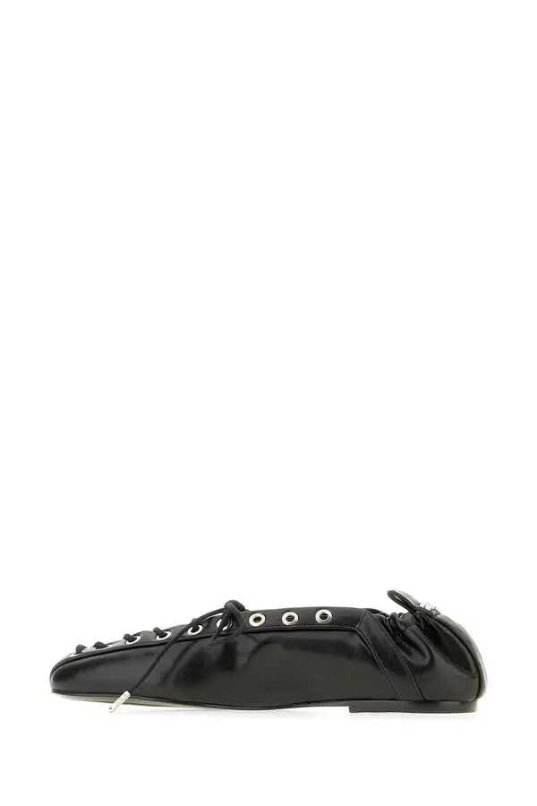 GANNI Flat Shoes With Lace-up Detailing - Multicolor