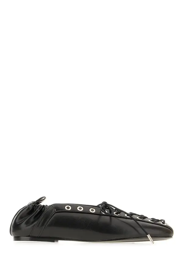 GANNI Flat Shoes With Lace-up Detailing - Multicolor