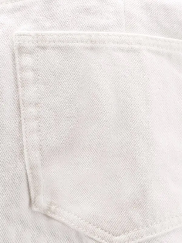 Sacai White Cotton Shorts - Multicolor