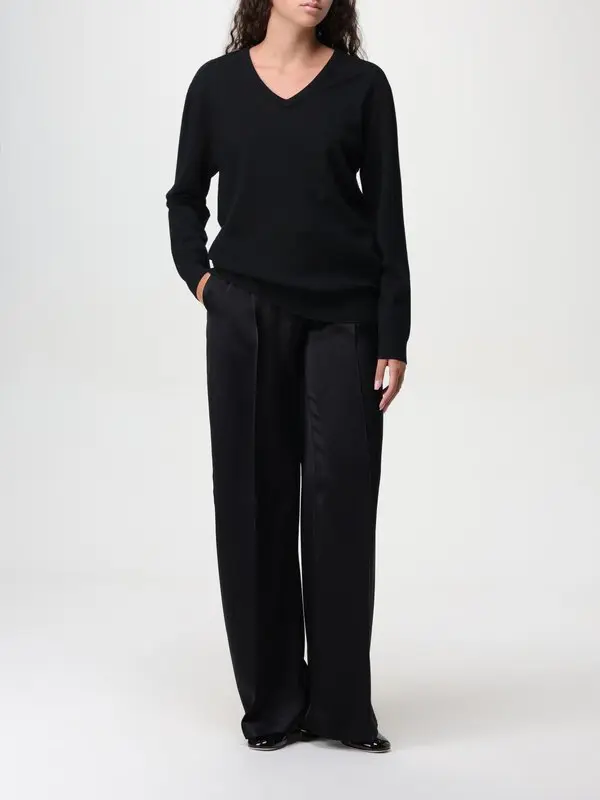 Max Mara V-neck Long Sleeve Sweater - Black