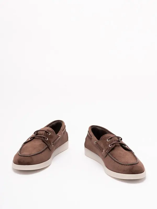 Prada Suede Boat Shoes - Multicolor