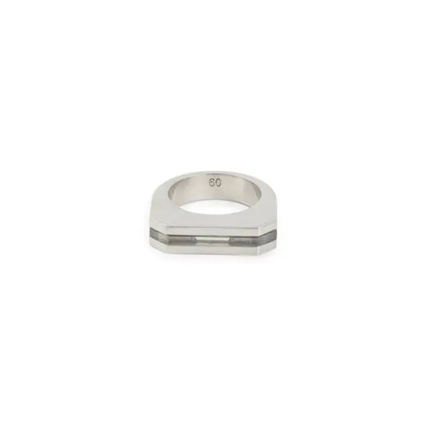 Rick Owens Crystal Hollywood Ring - Silver