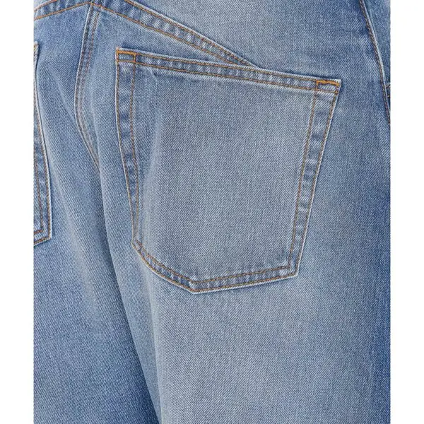 Alaïa Wide Leg Denim Pants