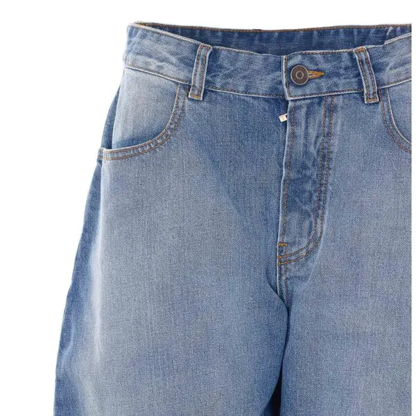 Alaïa Wide Leg Denim Pants