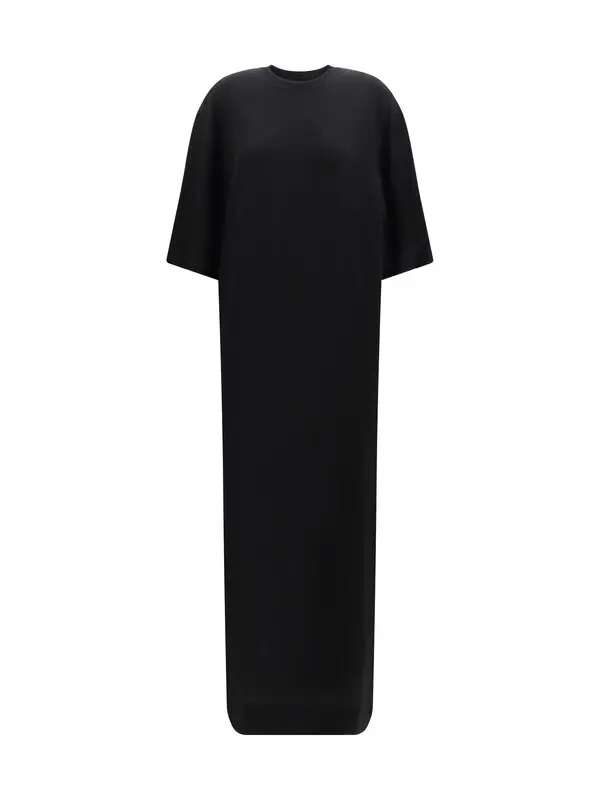 TOTEME Oversized Wool T-shirt Dress - Black
