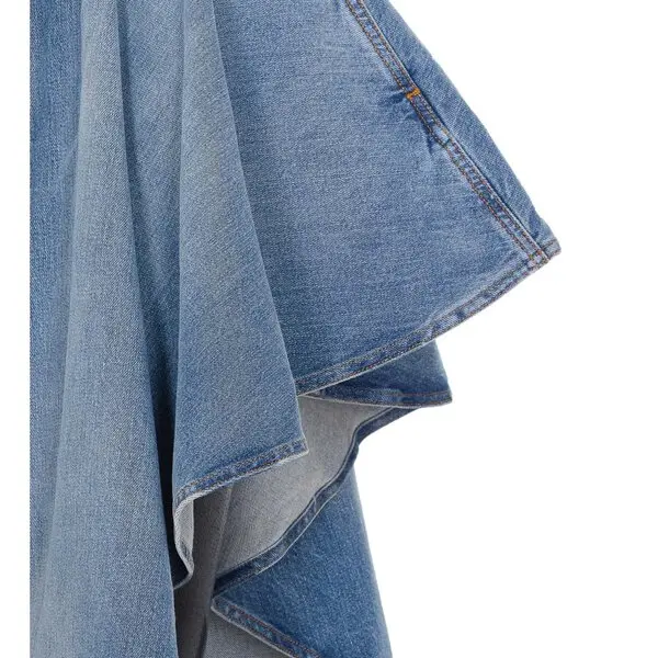 Alaïa Panelled Wide Leg Denim Jeans