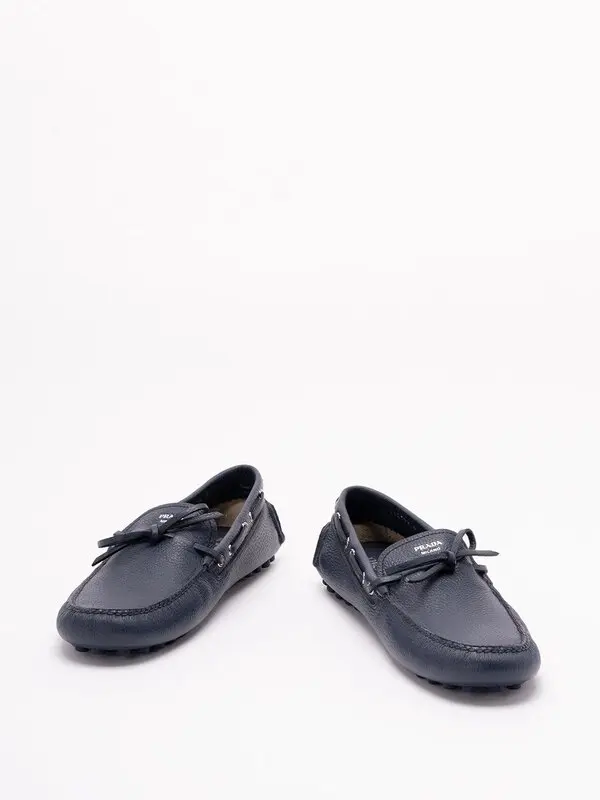 Prada Calf Leather Driver Loafers - Multicolor