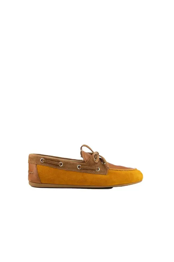 Miu Miu Suede And Leather Loafers - Multicolor