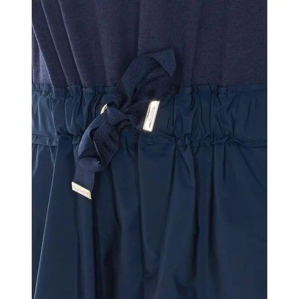 Herno Knit Effect And Techno Taffeta Dress