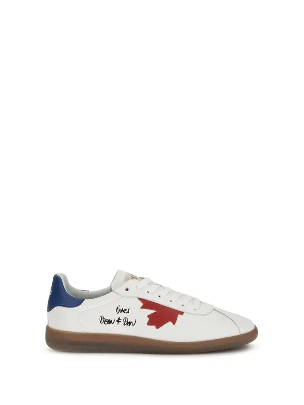 Dsquared2 Rebels Leather Lace-up Sneakers