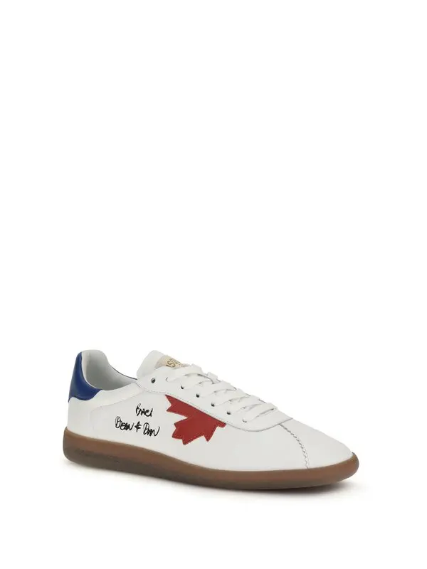 Dsquared2 Rebels Leather Lace-up Sneakers