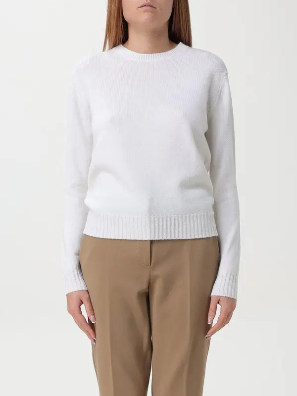 Max Mara Crew Neck Cashmere Sweater - Cream