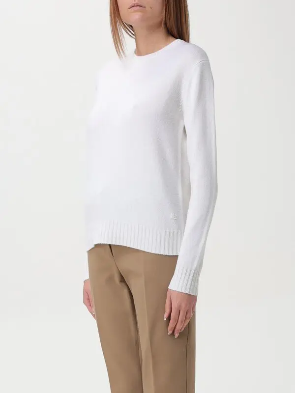 Max Mara Crew Neck Cashmere Sweater - Cream