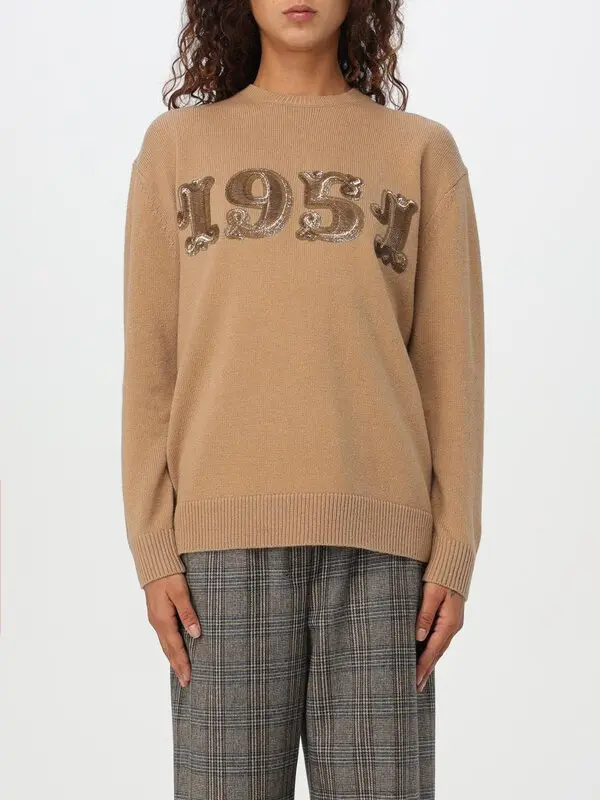 Max Mara Embellished Pullover - Brown