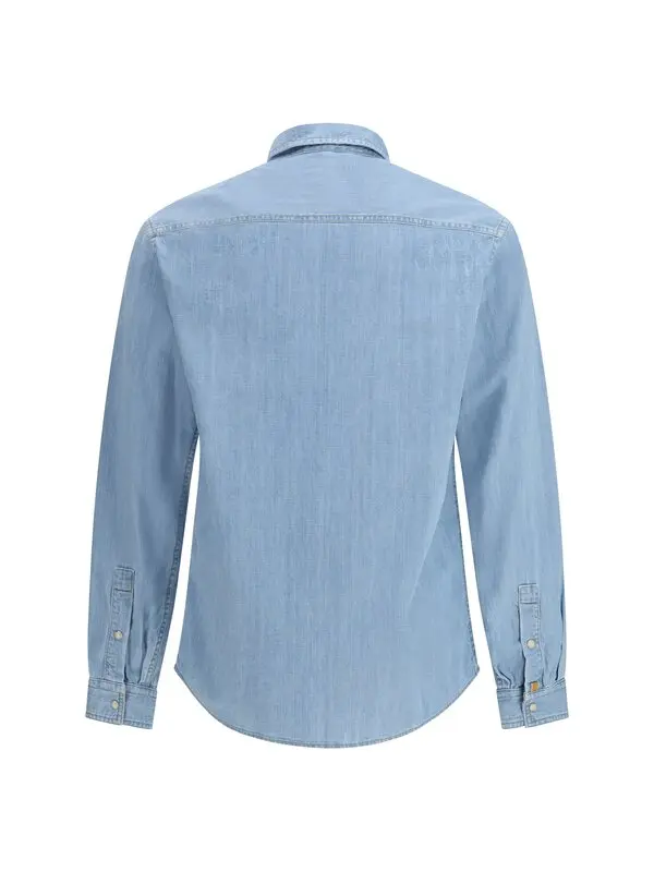 Jacob Cohen Shirt With Flap Pockets - Blue