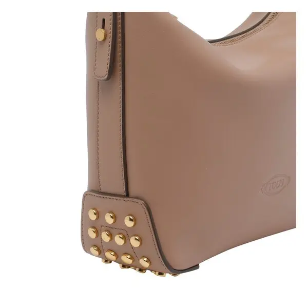 TOD'S Mini Metal Dots Handbag - Cream