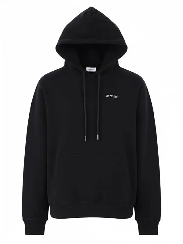 Off-White Logo Hoodie - Black