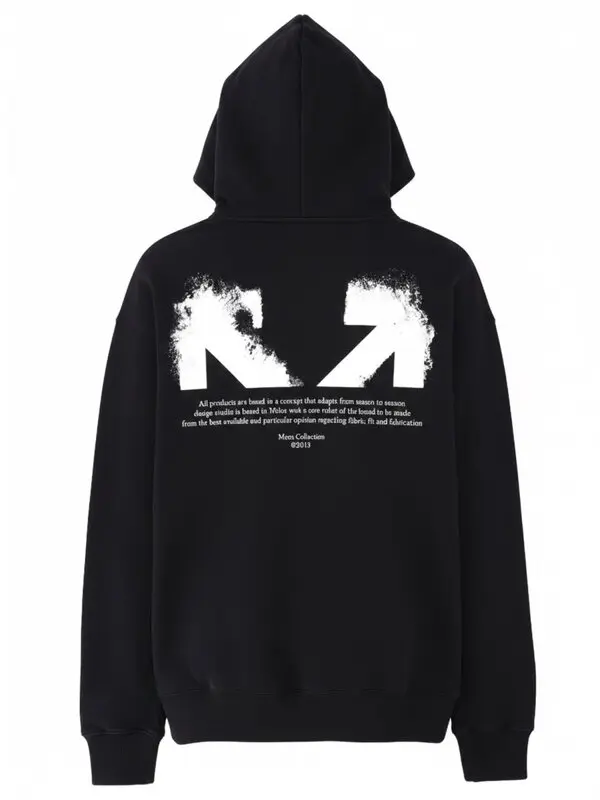 Off-White Logo Hoodie - Black