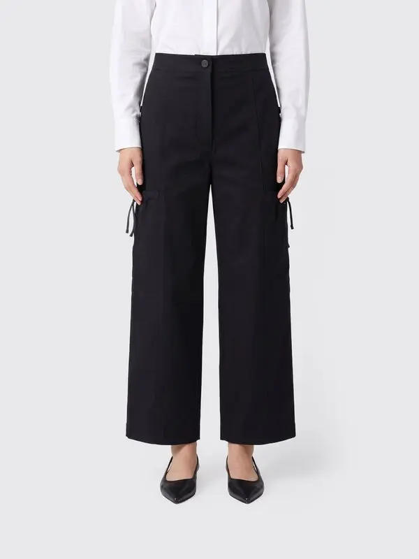 Max Mara Tailored Stretch Cargo Pants - Black