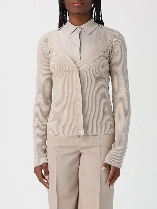 Max Mara Ribbed V-neck Cardigan - Pink
