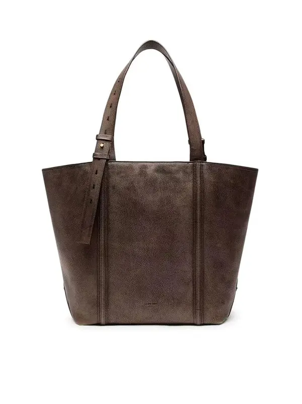 GOLDEN GOOSE 24/7 East West Bag In Distressed Leather - Brown