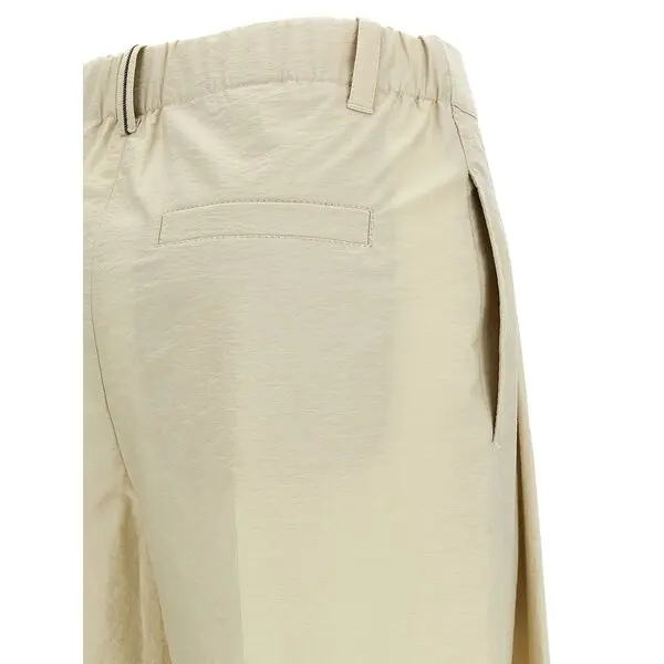 Brunello Cucinelli Tailored Pleated Trousers - Cream