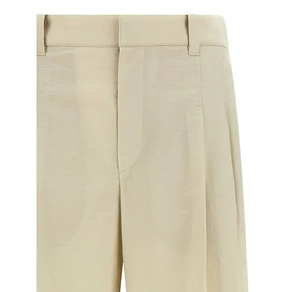 Brunello Cucinelli Tailored Pleated Trousers - Cream