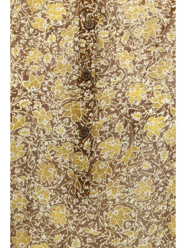 Isabel Marant Étoile Maria Cotton Voile Floral Blouse