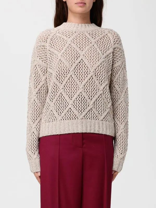 Max Mara Textured Knit Sweater - Cream