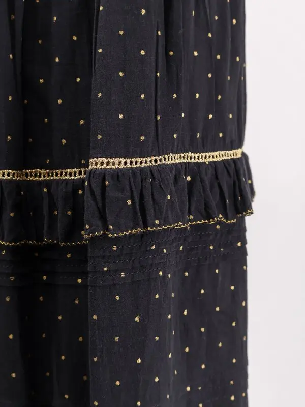 Isabel Marant Étoile Polka Dot Tiered Maxi Skirt