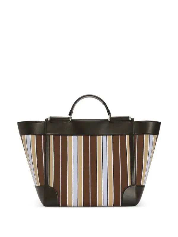 Dolce & Gabbana Sicily Jacquard Tote Bag - Brown