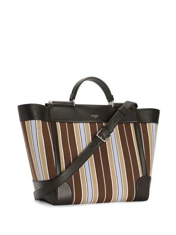 Dolce & Gabbana Sicily Jacquard Tote Bag - Brown