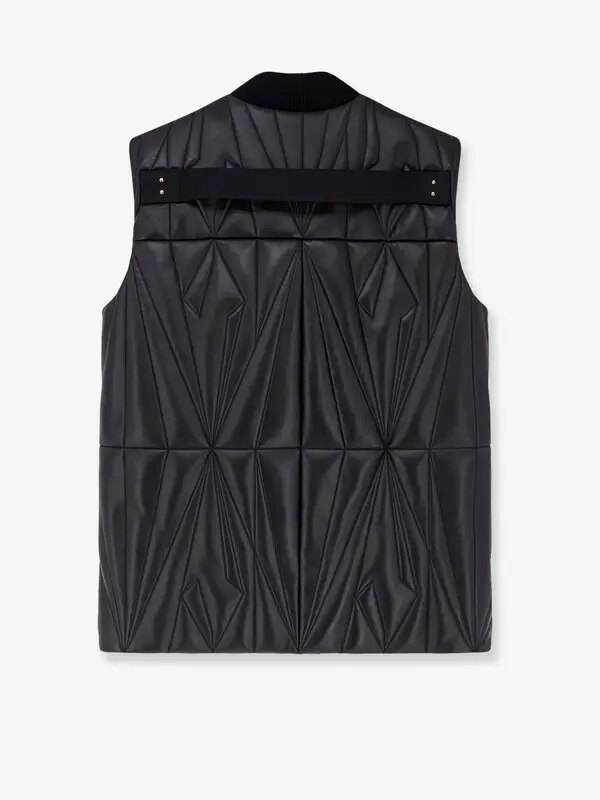 Moncler Rick Owens Geometric Leather Vest