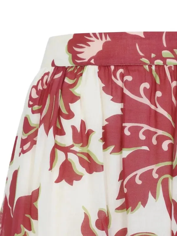 Etro Flounce Hem Maxi Skirt With Elastic Waist - Multicolor