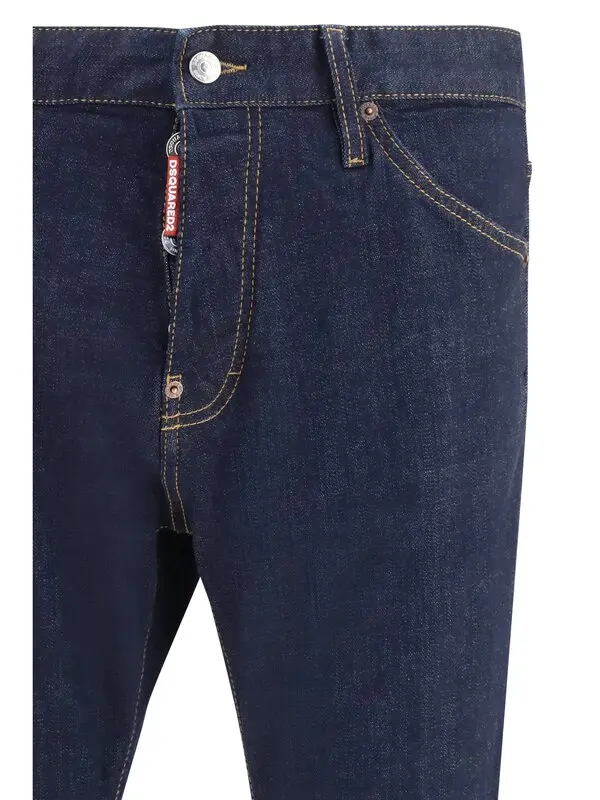 Dsquared2 Long Stretch Cotton Jeans