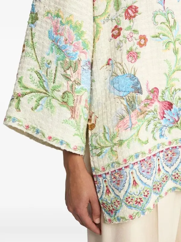 Etro Kesa Jacket With Side Slits - Multicolor